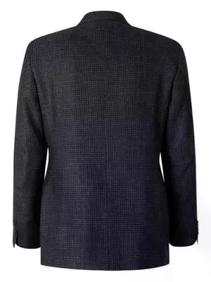 Canali Checked Single-breasted Blazer