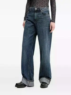 Hugo Cuffed-hem Cotton Jeans