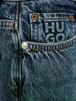 Hugo Cuffed-hem Cotton Jeans