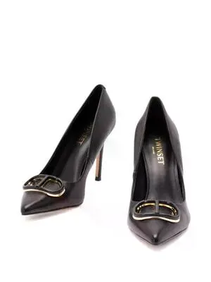 TWINSET 90mm Leather Pointed-toe Pumps