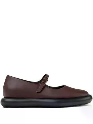 Camper Buckle-strap Leather Ballet Flats