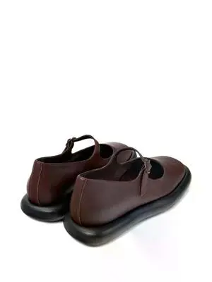 Camper Buckle-strap Leather Ballet Flats