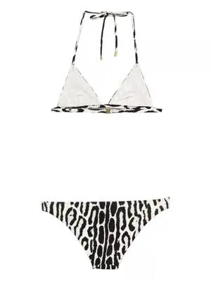 TOM FORD Leopard-print Triangle Bikini - Neutrals