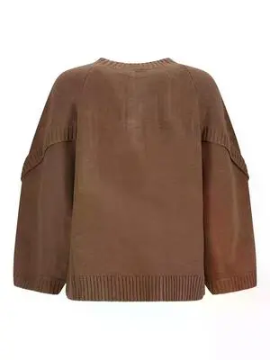 Max Mara Button-detailed Raglan-sleeve Top