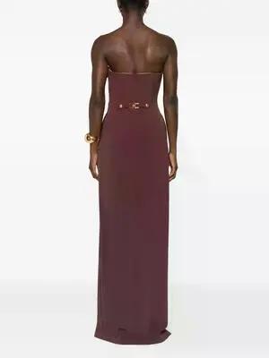 Elisabetta Franchi Button-embellished Wrap Dress