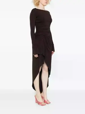 Amen Draped Asymmetric Dress