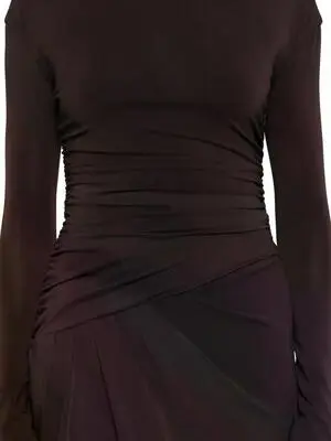 Amen Draped Asymmetric Dress