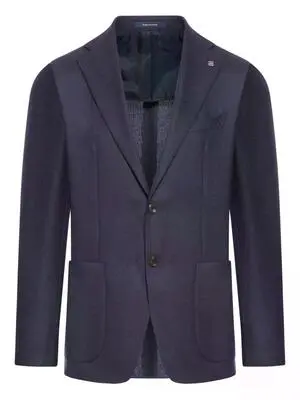 Tagliatore Pique-texture Single-breasted Blazer