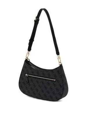 Guess Noelle 4g Curved Shoulder Bag - Black