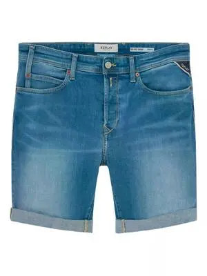 REPLAY Cuffed Denim Shorts