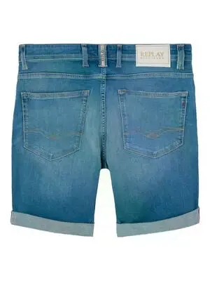 REPLAY Cuffed Denim Shorts