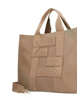 Fendi Logo Tote Bag - Brown
