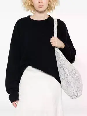 EXTREME CASHMERE X Round-neck Cropped Sweater