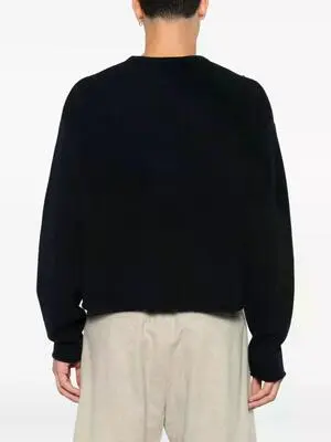 EXTREME CASHMERE X Round-neck Cropped Sweater