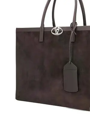 Valentino Garavani Vlogo Suede Tote