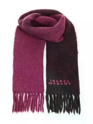 Isabel Marant Firna Fringed Scarf - Pink