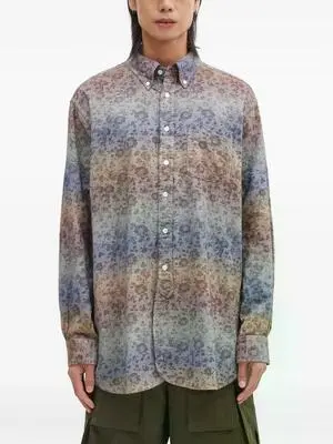 Engineered Garments Floral-pattern Shirt - Blue