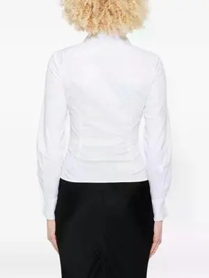 Elisabetta Franchi Embroidered Logo Shirt - White