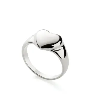 ANA LUISA Isla Heart Ring - Silver