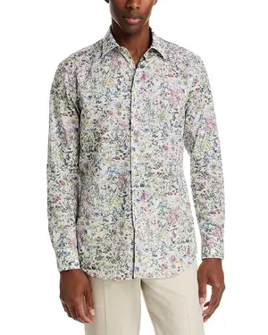 Paul Smith Tailored Floral Print Shirt - White