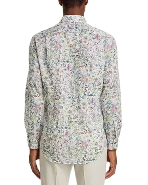 Paul Smith Tailored Floral Print Shirt - White
