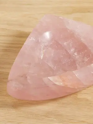 JIA JIA HOME Rose Quartz Trinket Dish