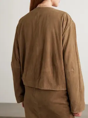 ST. AGNI Utility Cocoon Suede Jacket