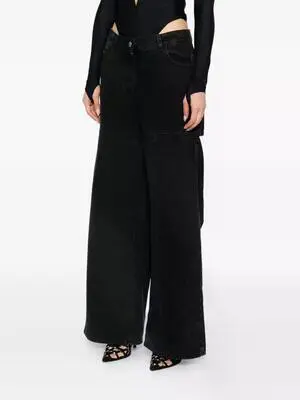 Attico Cut-out Jeans - Black