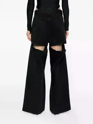 Attico Cut-out Jeans - Black