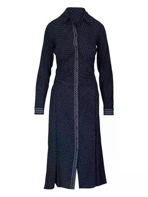 Veronica Beard Lex Polka-dot Midi Shirt Dress