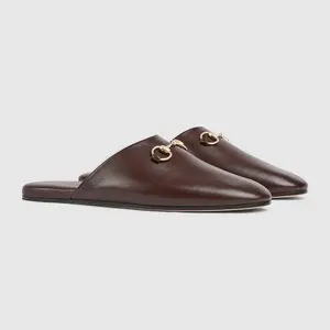 Gucci Leather Mule With Horsebit