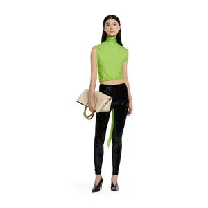 Gucci Gg Crystal Embroidered Leggings