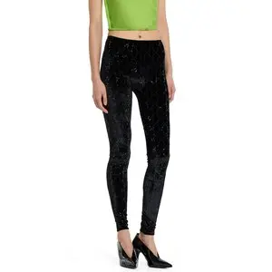 Gucci Gg Crystal Embroidered Leggings