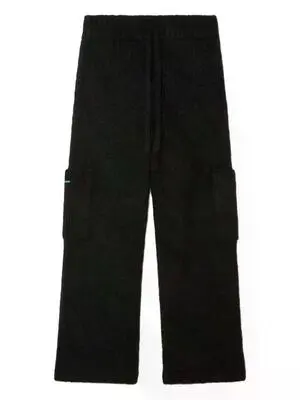 Alanui Drawstring Knit Trousers - Black