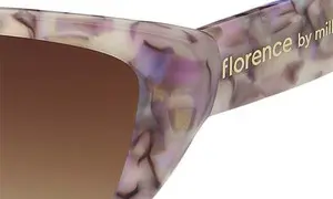 FLORENCE BY MILLS 53mm Cat Eye Sunglasses - Pearl Pink Marble