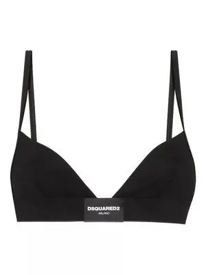 Dsquared2 Logo-patch Bra - Black