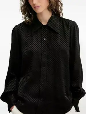 Hugo Checked Puff-sleeve Shirt