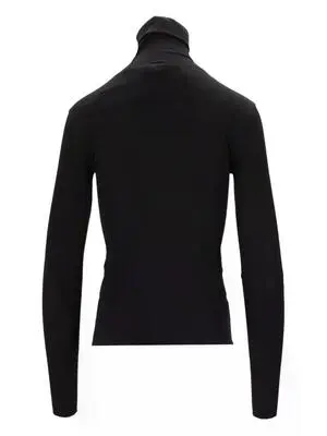 Polo Ralph Lauren Ribbed Turtleneck Top - Black