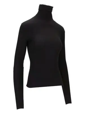 Polo Ralph Lauren Ribbed Turtleneck Top - Black