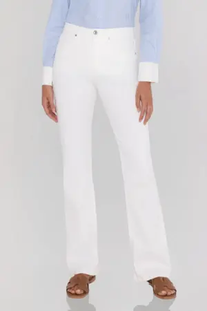 RUDES DENIM The Isabella Mini Flare - Blanc