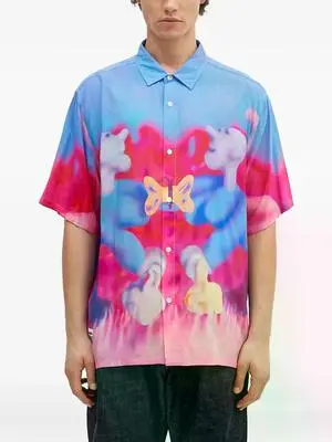 PLEASURES Printed Short-sleeve Shirt