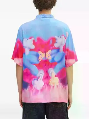 PLEASURES Printed Short-sleeve Shirt