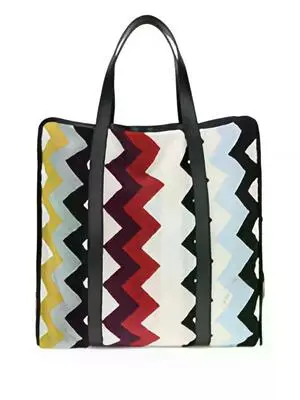 Missoni Zigzag-pattern Cotton Tote