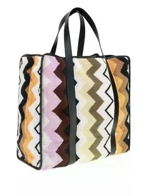 Missoni Zigzag-pattern Cotton Tote