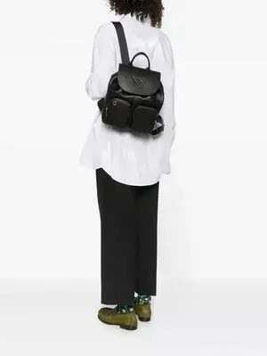 Pinko Leather Backpack - Black