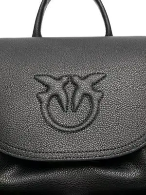 Pinko Leather Backpack - Black