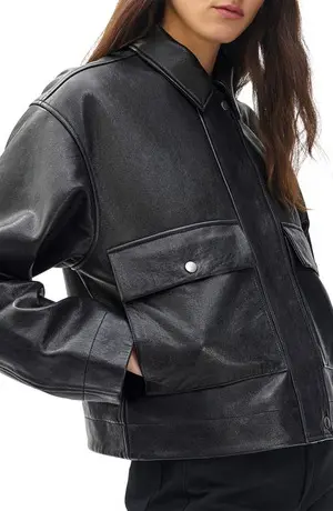 Rag & Bone Nonie Leather Jacket - Black