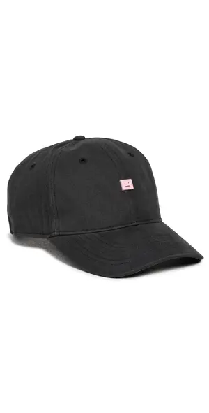 Acne Studios Face Stud Cap - Black