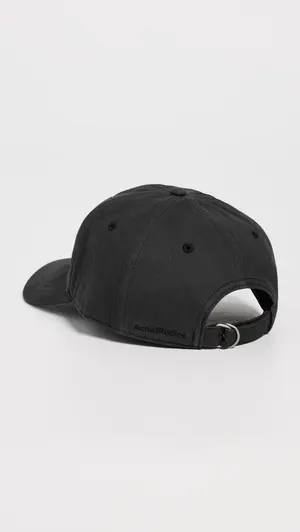Acne Studios Face Stud Cap - Black