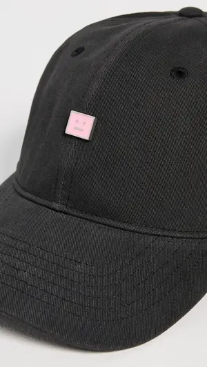 Acne Studios Face Stud Cap - Black